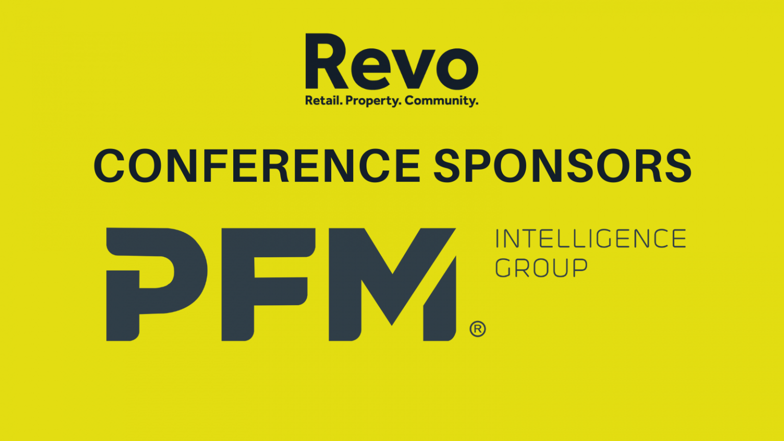 PFM sponsor Revo Conference - Revo Community